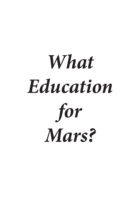 (PDF) What Education for Mars?