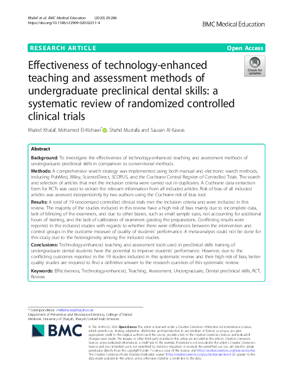 (PDF) Effectiveness of technology-enhanced teaching and assessment ...