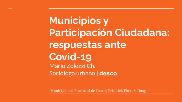 (PDF) Municipios y Participación Ciudadana: respuestas ante Covid-19 ...