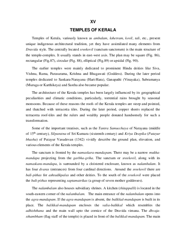 (PDF) XV TEMPLES OF KERALA