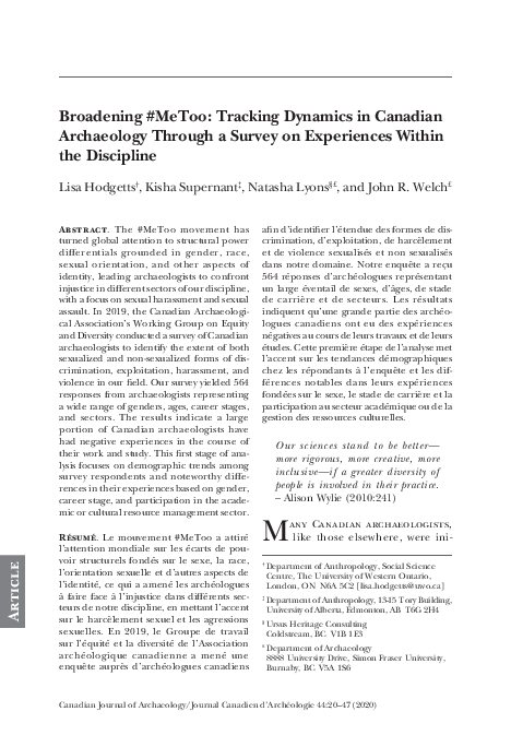 (PDF) Hodgetts et al 2020 CJA MeToo