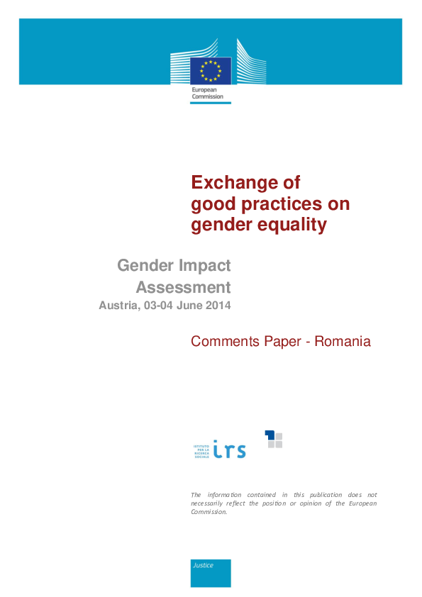 (PDF) Exchange of good practices on gender equality Gender Impact ...