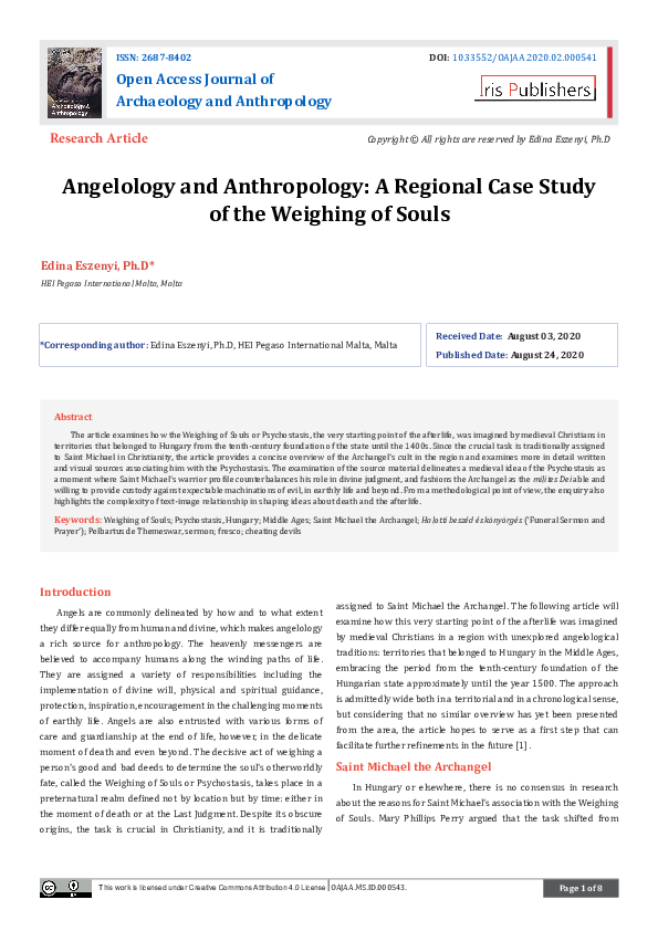 (PDF) Angelology and Anthropology: A Regional Case Study of the ...