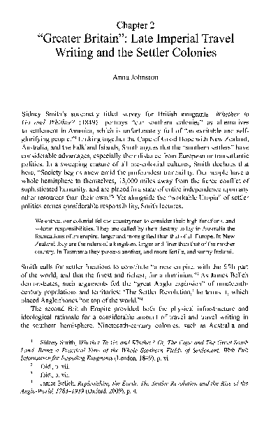 (PDF) "Greater Britain": Late Imperial Travel Writing and the Settler ...