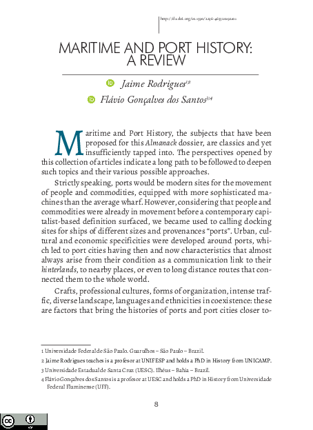 (PDF) MARITIME AND PORT HISTORY: A REVIEW