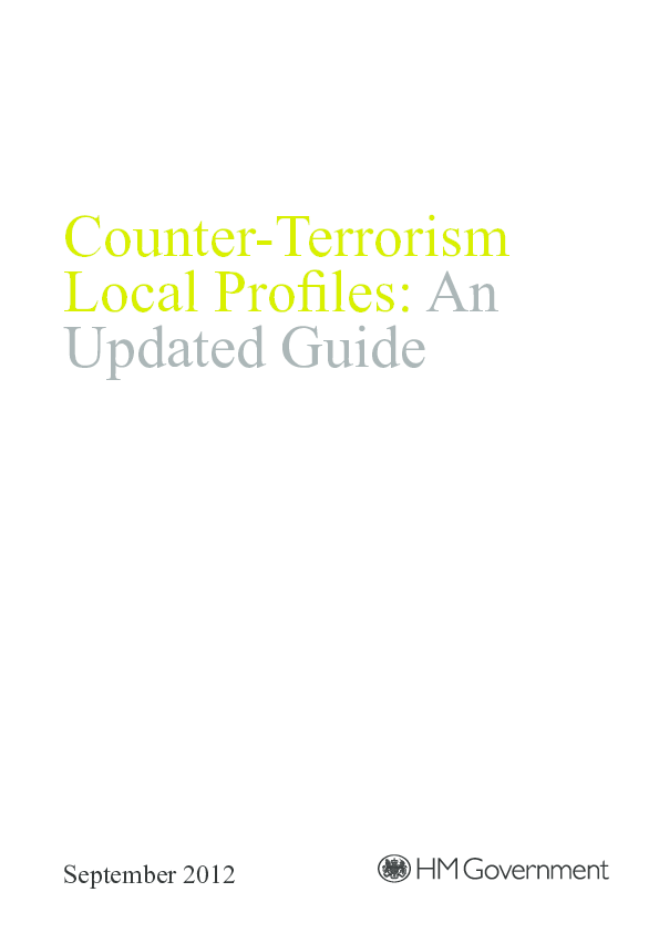 (PDF) Counter-Terrorism Local Profiles: An Updated Guide