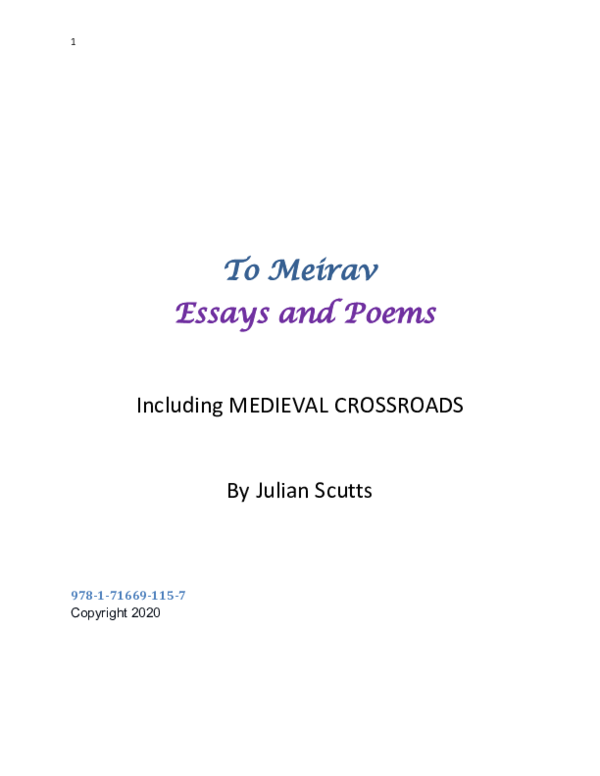 (PDF) MEDIEVAL CROSSROADS