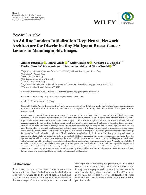 Pdf An Ad Hoc Random Initialization Deep Neural Network Architecture