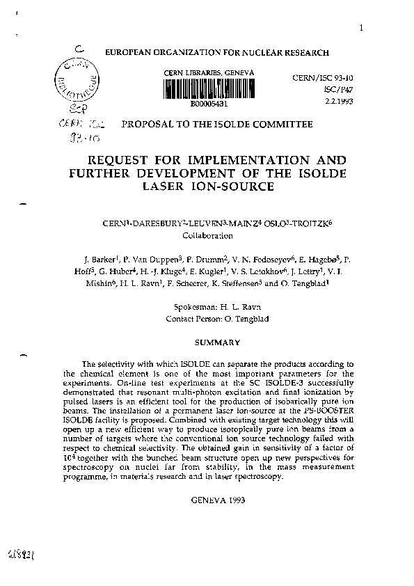 (PDF) Further development