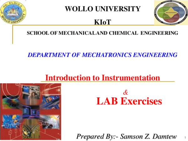 (PDF) Introduction to Instrumentation & Lab Exe | Samson Z E R I H U N Damtew - Academia.edu