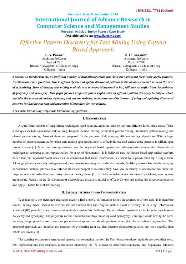 (PDF) Computer Science and Management Studies International Journal of Advance Research in ...