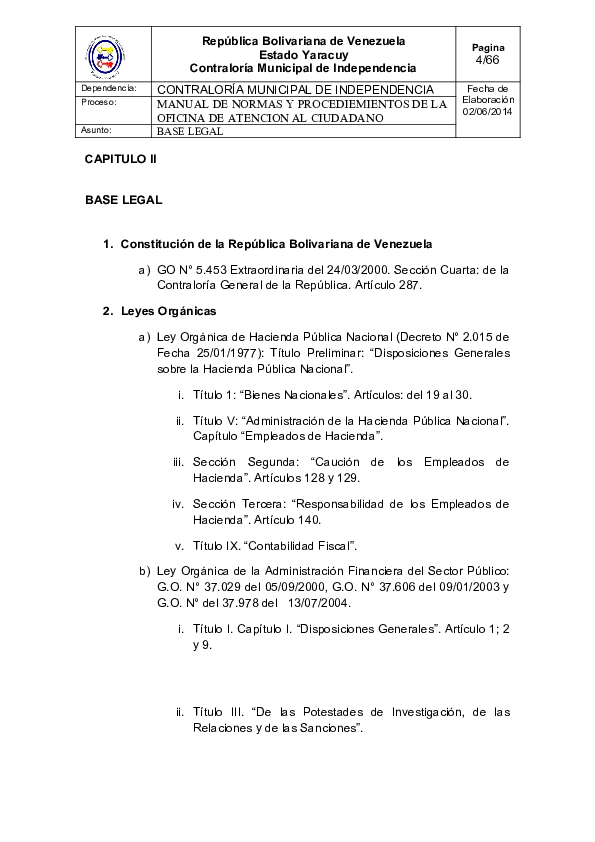 (DOC) CAPITULO II BASE LEGAL