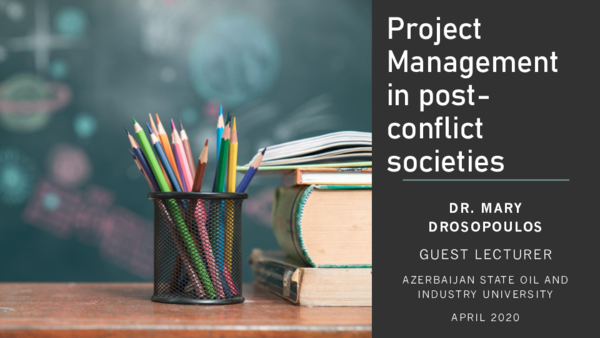 (PDF) Project Management in post- conflict societies A P R I L 2 0 2 0 ...