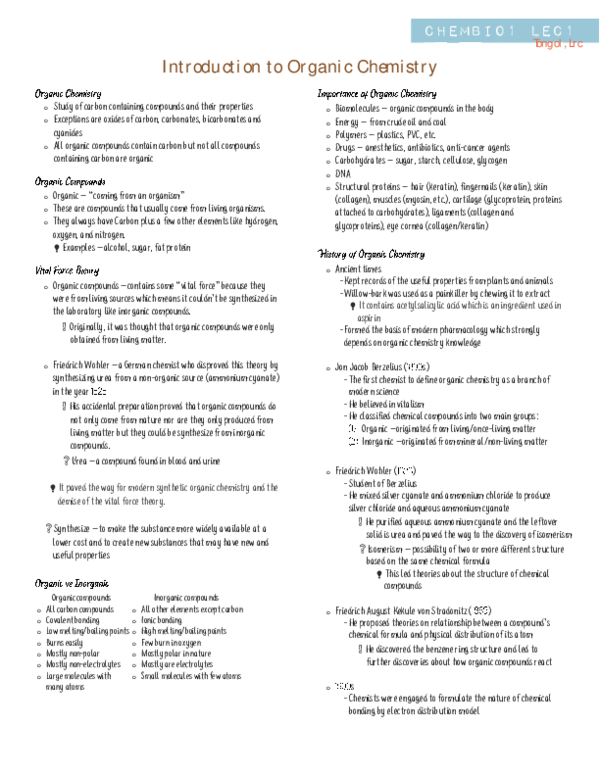 (PDF) Introduction to Organic Chemistry