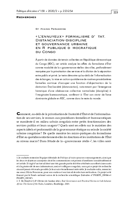 JOURNAL OFFICIEL. de la République Démocratique du Congo. Première ...