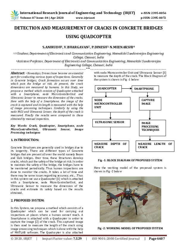(PDF) IRJET- DETECTION AND MEASUREMENT OF CRACKS IN CONCRETE BRIDGES ...