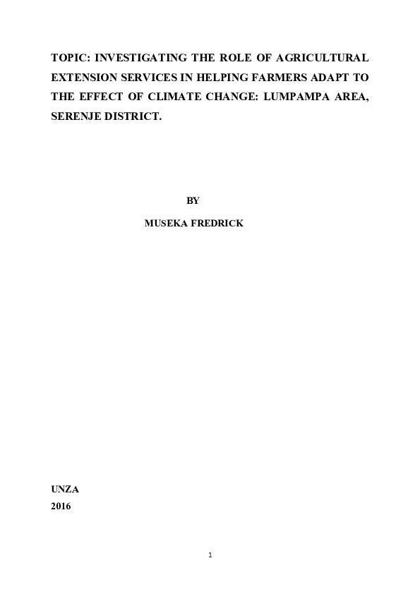 (DOC) Investigating the role of extension services in helping farmers ...