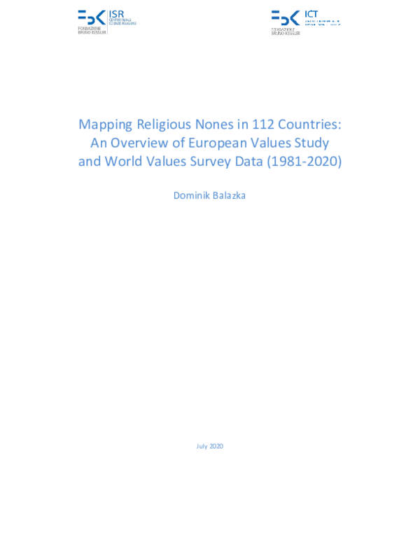 (PDF) Mapping Religious Nones in 112 Countries: An Overview of European ...