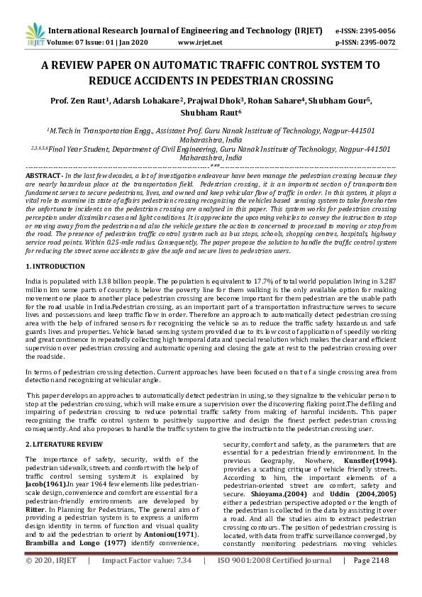 (PDF) IRJET- A REVIEW PAPER ON AUTOMATIC TRAFFIC CONTROL SYSTEM TO ...