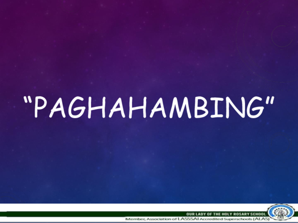 (PDF) "PAGHAHAMBING"