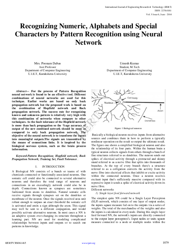 Pdf Combining Hopfield And Back Propagation Networks