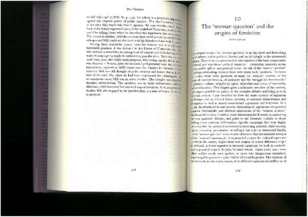 (PDF) The ‘woman question’ and the origins of feminism