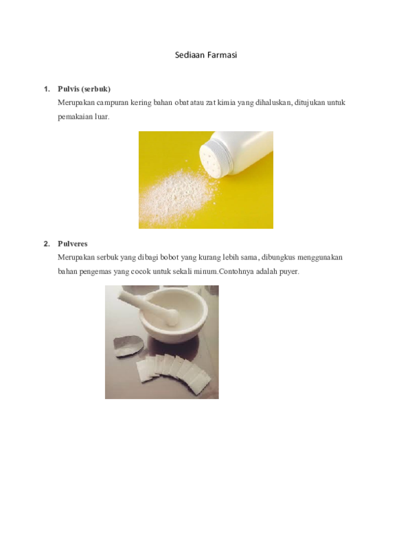 (DOC) Sediaan Farmasi