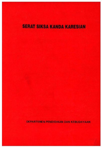 (PDF) Serat Siksa Kanda Karesian