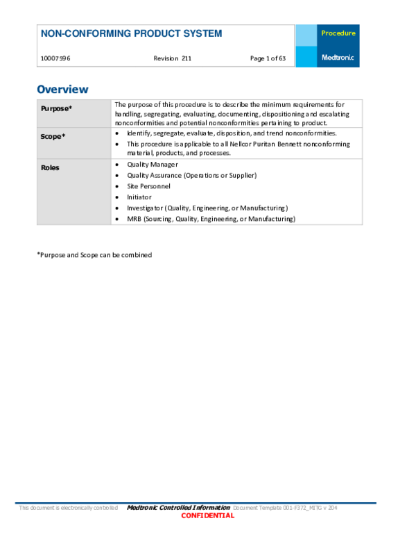 (PDF) NON-CONFORMING PRODUCT SYSTEM