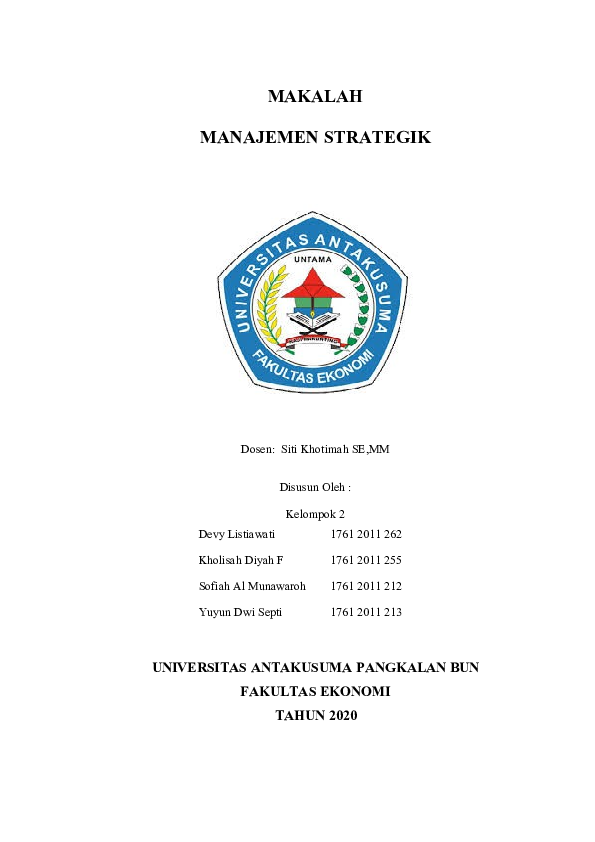 (DOC) MAKALAH MANAJEMEN STRATEGIK
