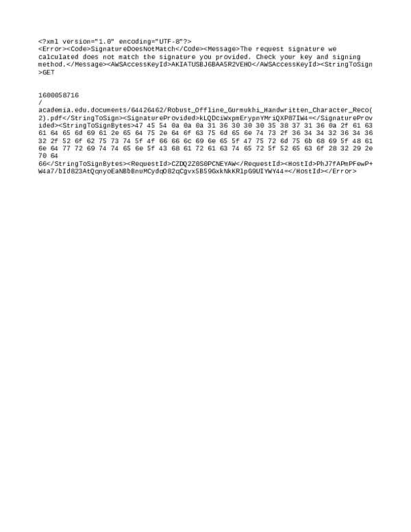 Pdf Robust Offline Gurmukhi Handwritten Character Recognition Using Multilayer Histogram
