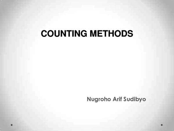 (PDF) COUNTING METHODS