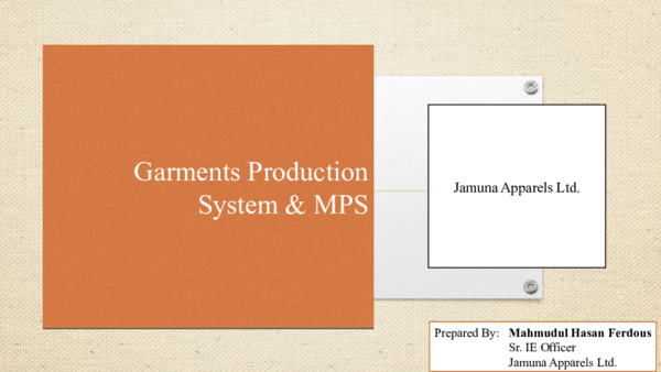 (PPT) Modular Garments Production System
