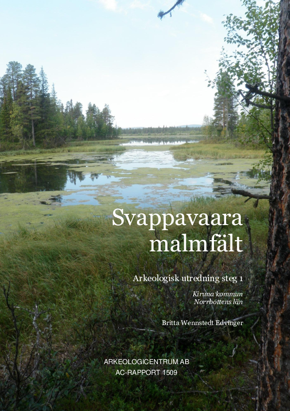 (PDF) Svappavaara malmfält Arkeologisk utredning steg 1 Kiruna kommun ...