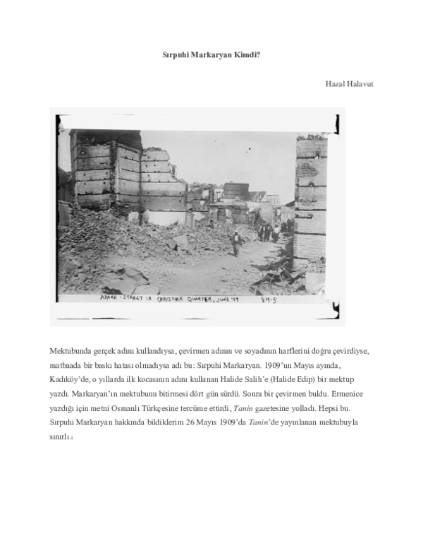 (PDF) Sırpuhi Markaryan Kimdi?