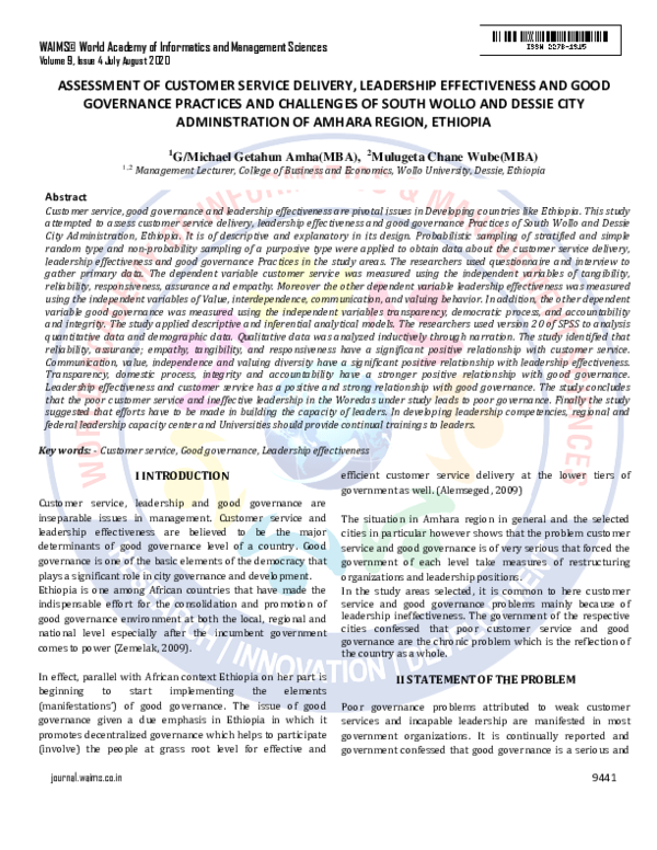 (PDF) WAIMS© World Academy of Informatics and Management Sciences ...