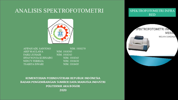 (PPT) spektrofotometri infrared (spektrofotometri IR)