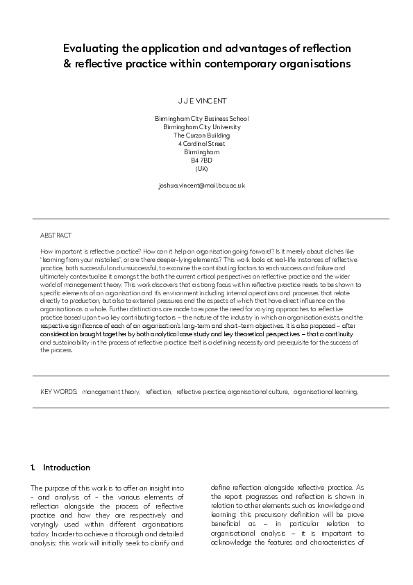 (PDF) Evaluating the application and advantages of reflection ...