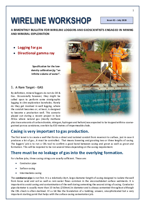(PDF) Wireline Workshop Bulletin: Issue 42 - July 2020