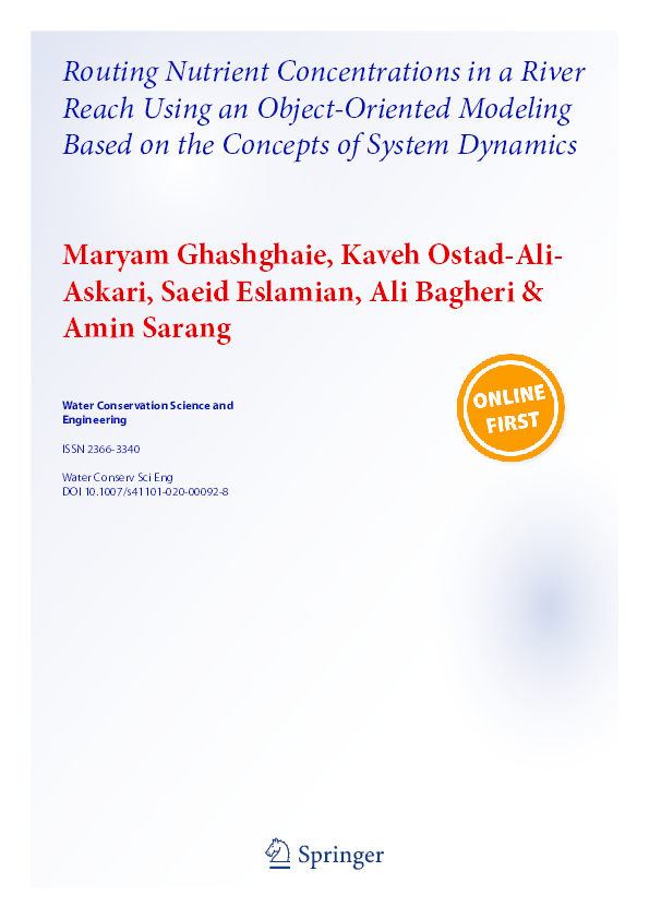 (PDF) Proposal of a system‐based model to simulate river water quality in São Paulo state ...