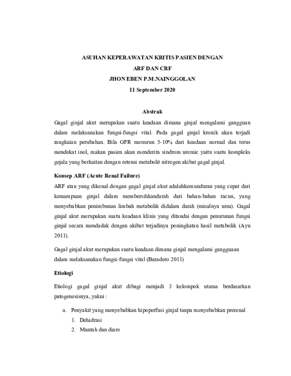 (DOC) Askep CRF dan ARF