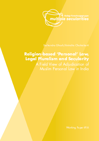 (PDF) Religion-based 'Personal' Law, Legal Pluralism and Secularity A ...