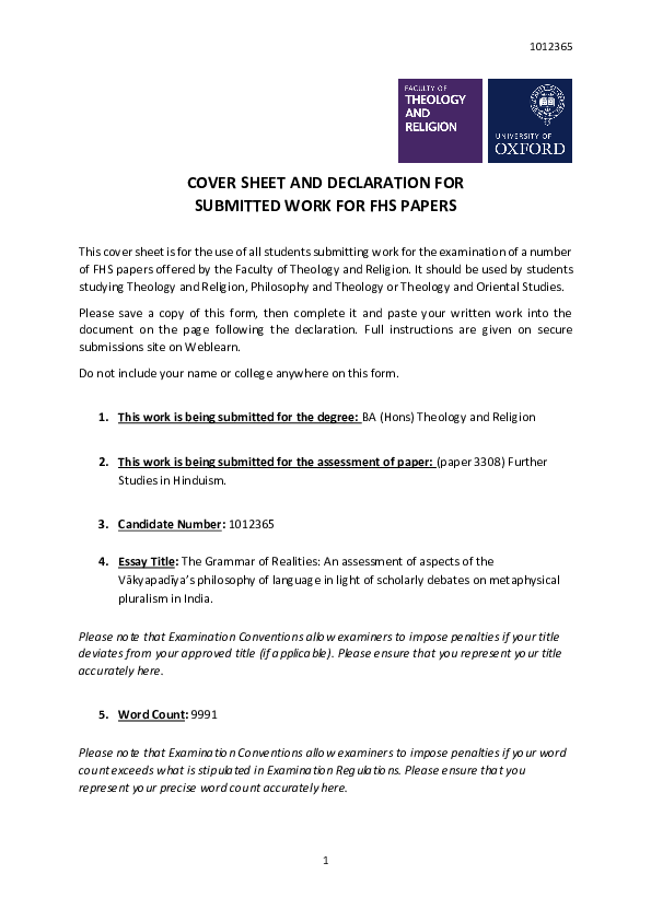 (PDF) The Grammar of Reality: An assessment of aspects of the ...