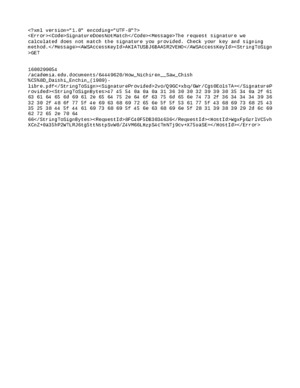 (PDF) How Nichiren Saw Chishō Daishi Enchin 1989