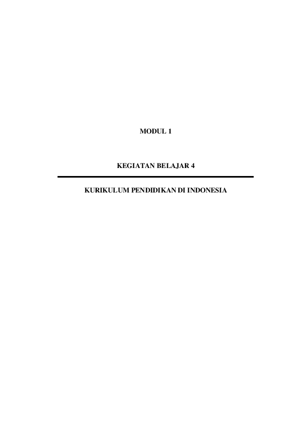 (PDF) MODUL 1 KEGIATAN BELAJAR 4 KURIKULUM PENDIDIKAN DI INDONESIA