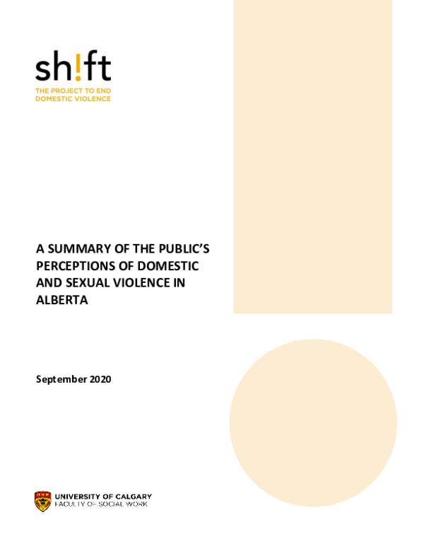 Pdf A Summary Of The Publics Perceptions Of Domestic And Sexual 2597