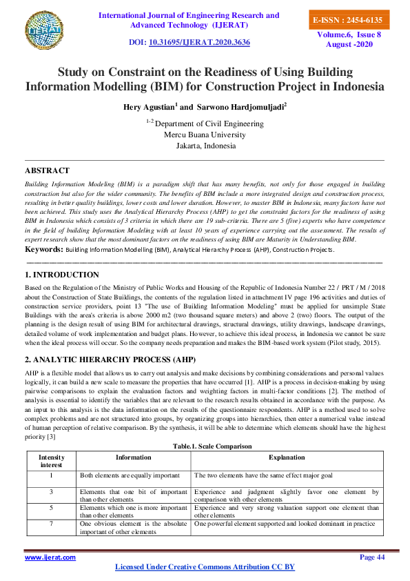 (PDF) Study on Constraint on the Readiness of Using Building ...