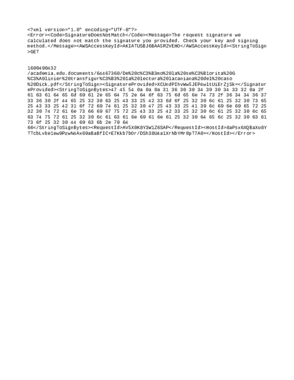 (PDF) De cómo la señorita Gélinier transfiguró la lectura lacaniana del caso Dick