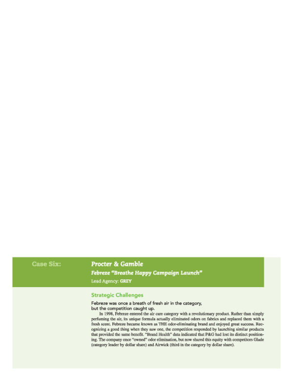 (PDF) Febreze case study