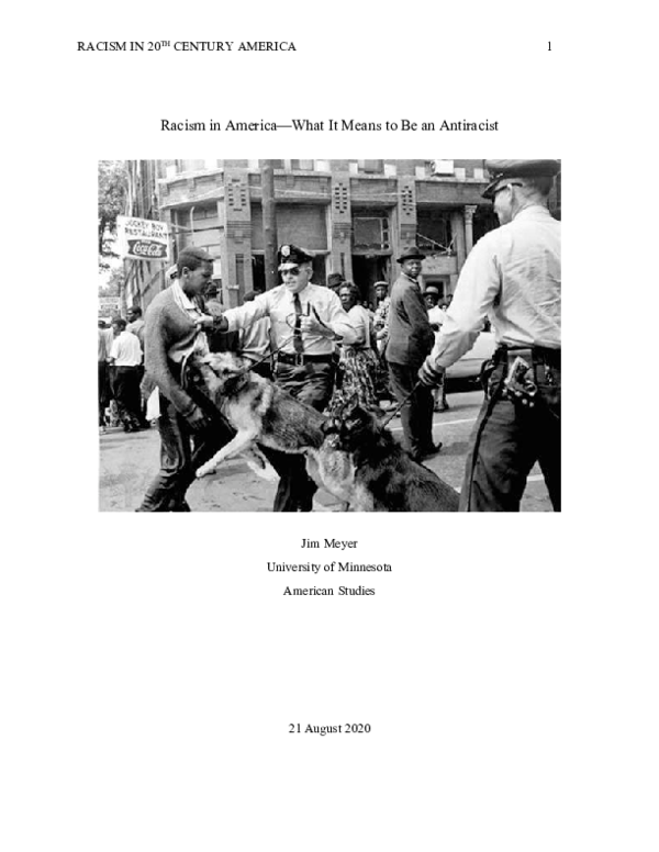 (DOC) THE HISTORY OF RACISM IN AMERICA
